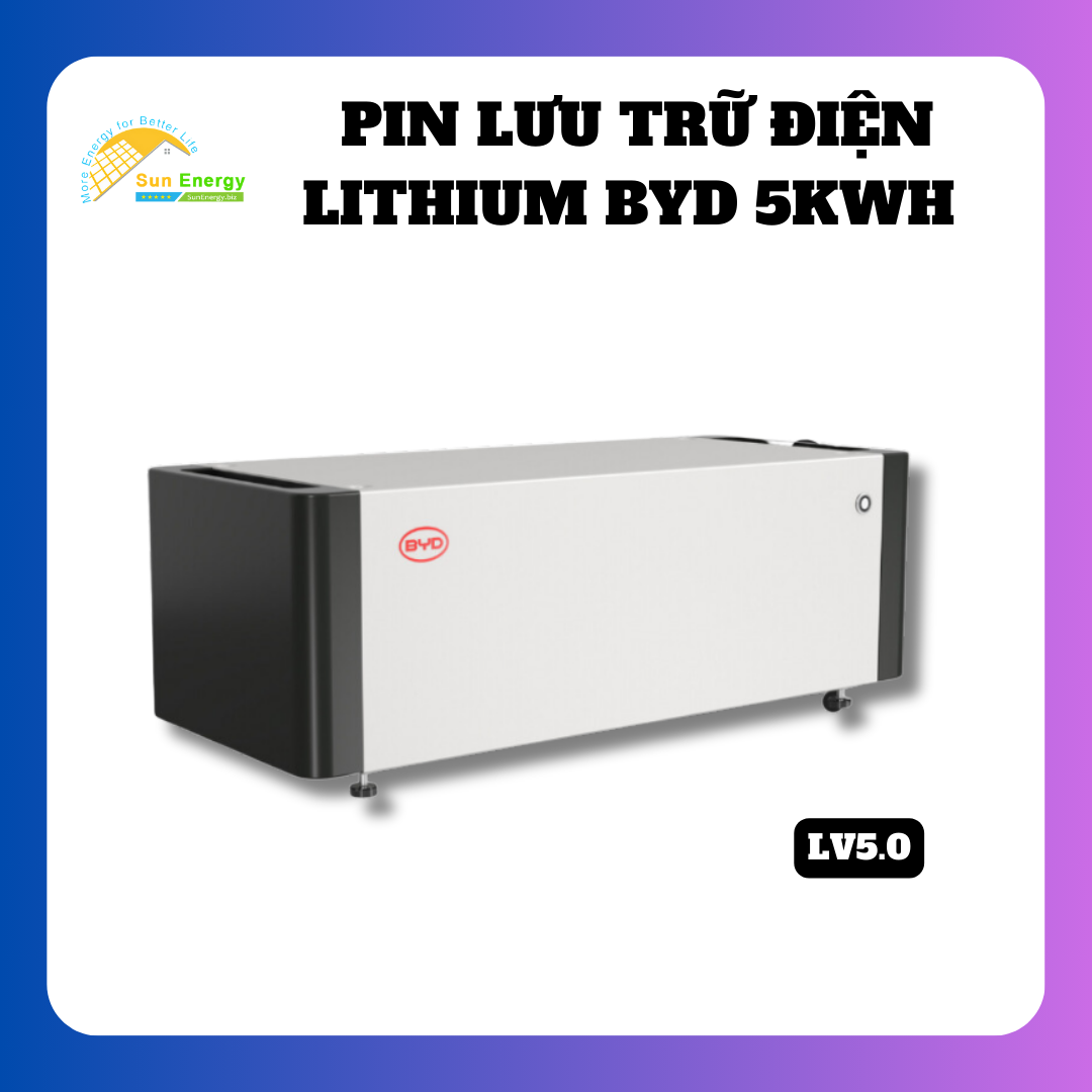 Pin Lưu Trữ Điện Lithium BYD 5kWh – LV5.0